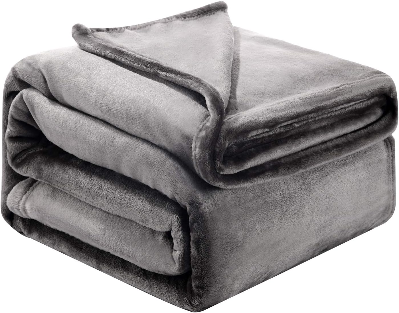 VANSILK Super Soft Cozy Flannel Fleece Throw Blanket Warm Fluffy Solid ...