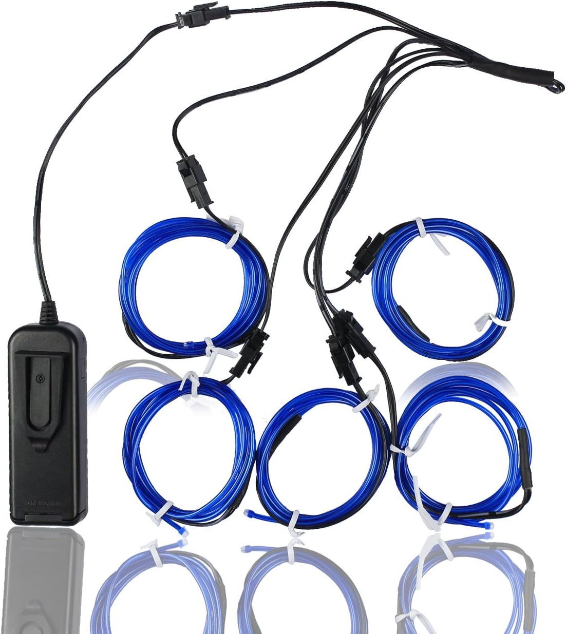 ESUMIC® Alambre electroluminiscente (EL Wire) Splitter 5 X 1 Metros ...