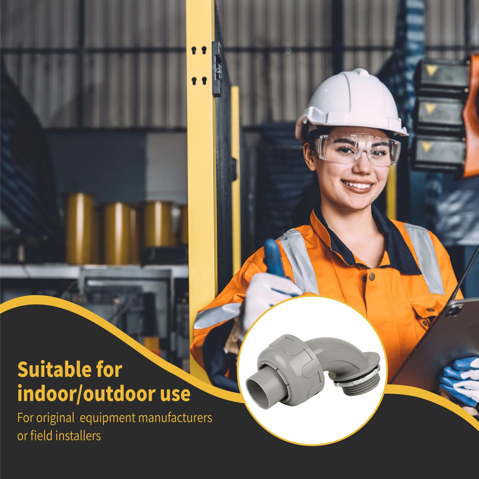 Snapklik.com : HDHAODA Conduit Connectors, 1 Inch Liquid Tight ...