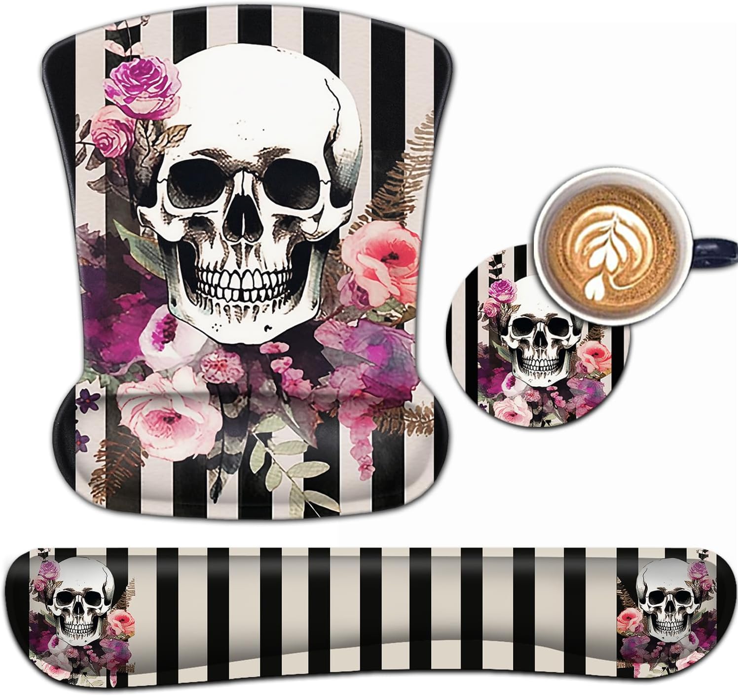 Amazon.com : Keyboard and Mouse Wrist Rest Support Set, Ergonomic Gel ...