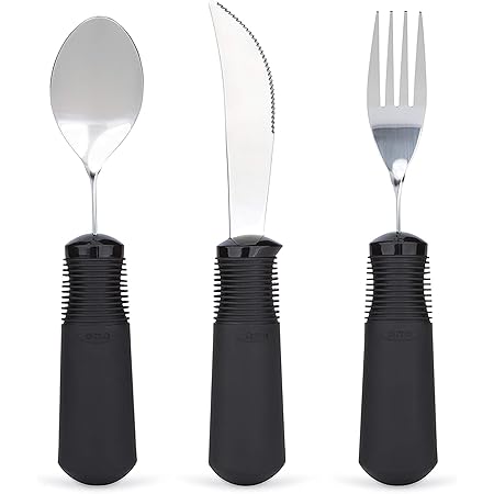 Amazon.com: Adaptive Eating Utensil. Norco Big-Grips Weighted Rocker ...