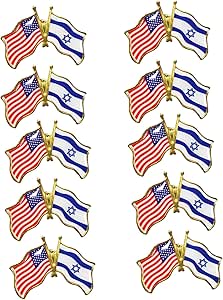 Amazon.com: Israel - Friendship Lapel Pin, Israel State & American Flag ...