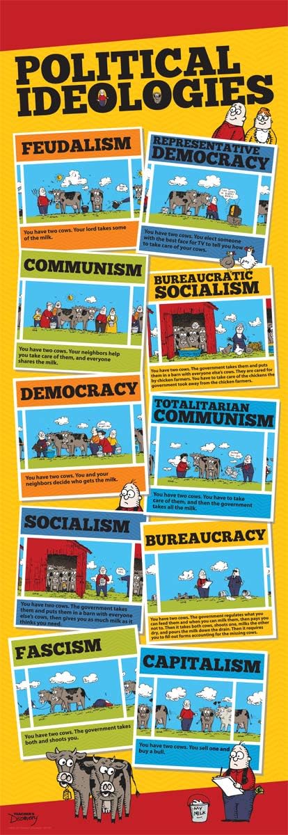 Amazon.com: Teacher's Discovery Political Ideologies Skinny Poster ...
