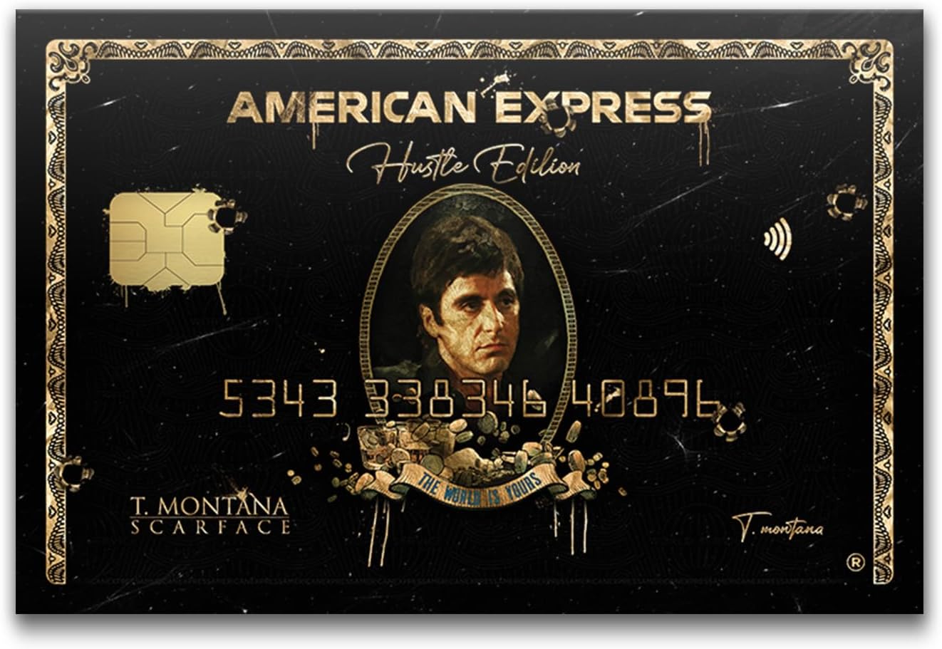 Amazon.com: Scarface Inspired Wall Art, Tony Montana Gold Texture, Al ...