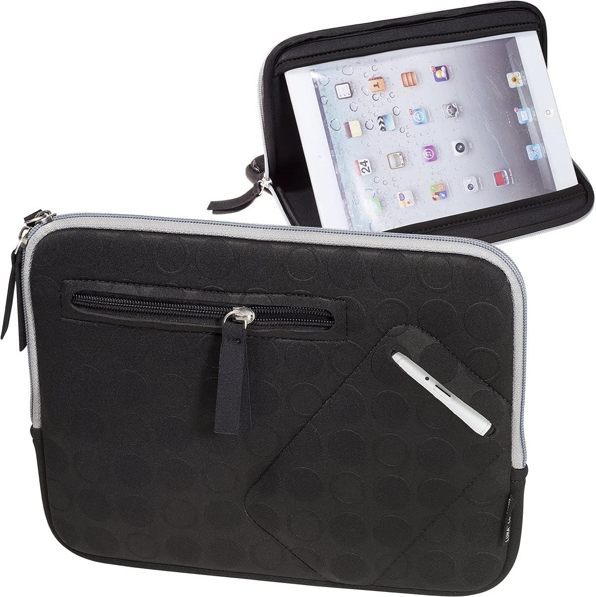 Amazon.com: 10" Tablet Case/Sleeve, Stand, Rubber/Poly, Water Resistant ...