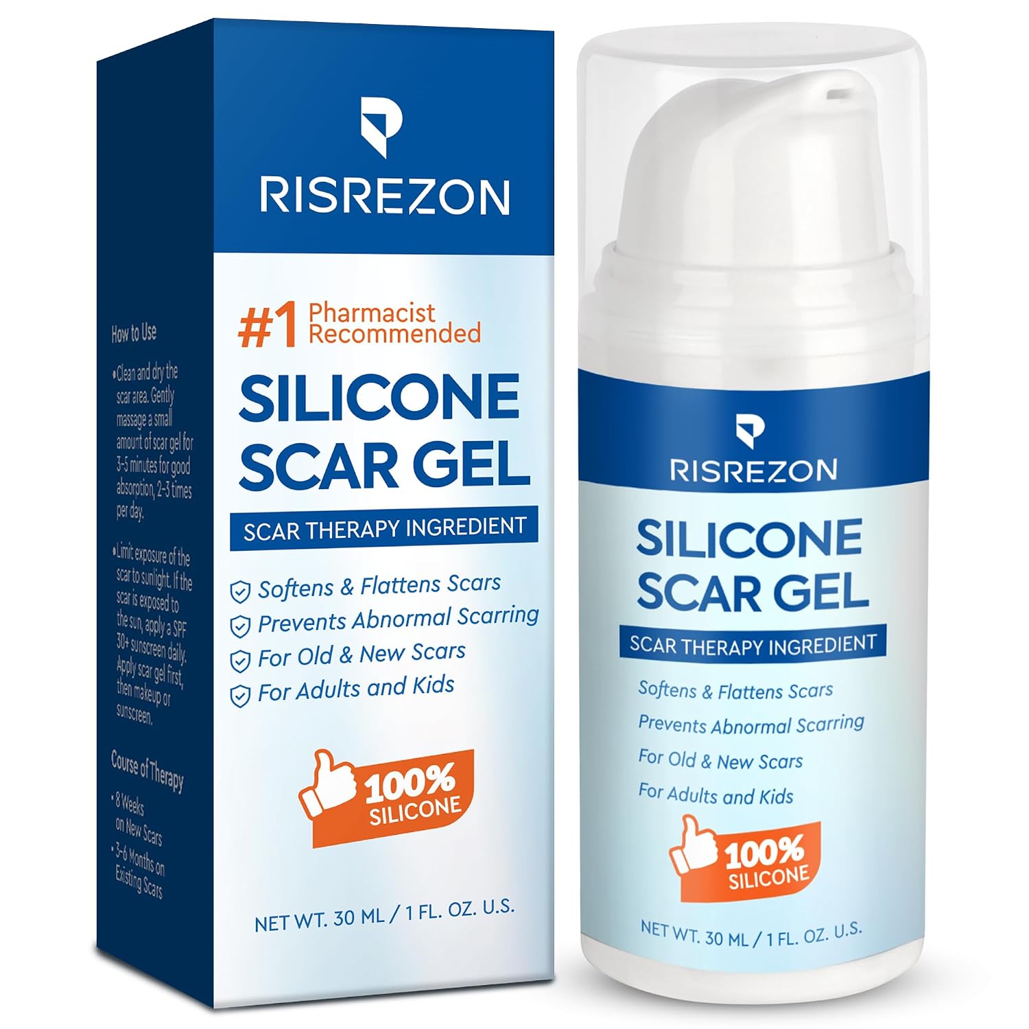 Amazon.com: RISREZON Silicone Scar Removal Gel: Advanced Scar Repair ...