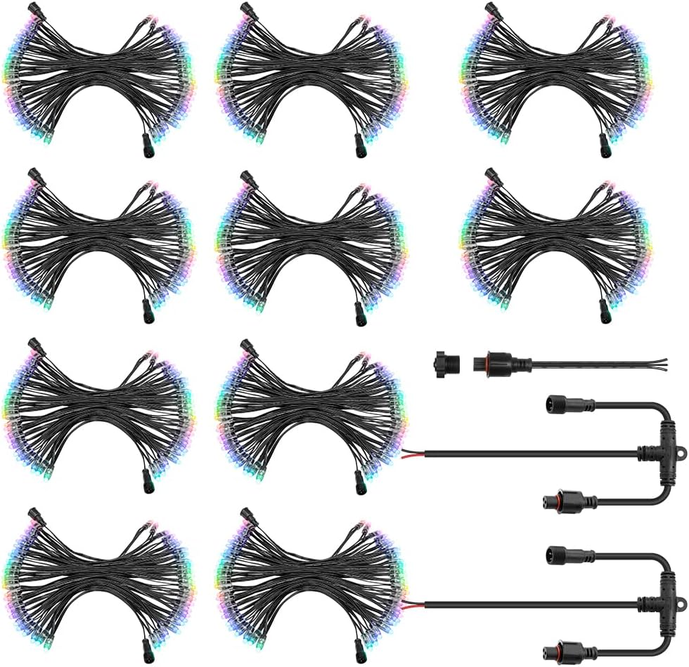 ALITOVE WS2811 Individually Addressable RGB String Lights Xconnect ...