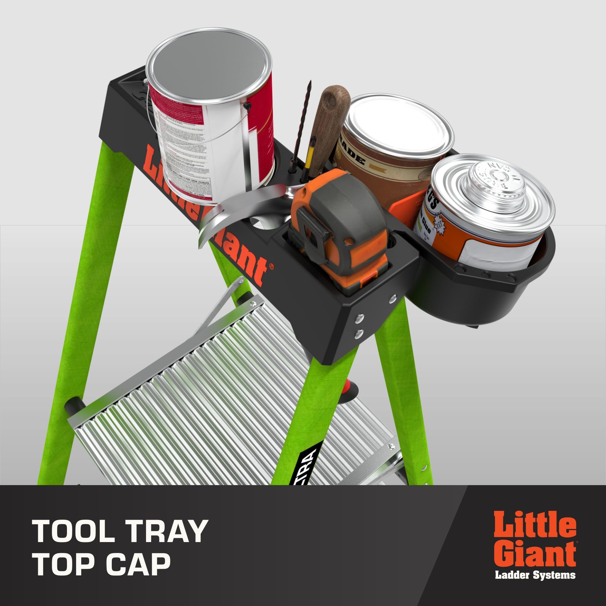 Step Ladder 3 Step Folding Little Giant Ultra Step Ladder (8-Ft Reach ...