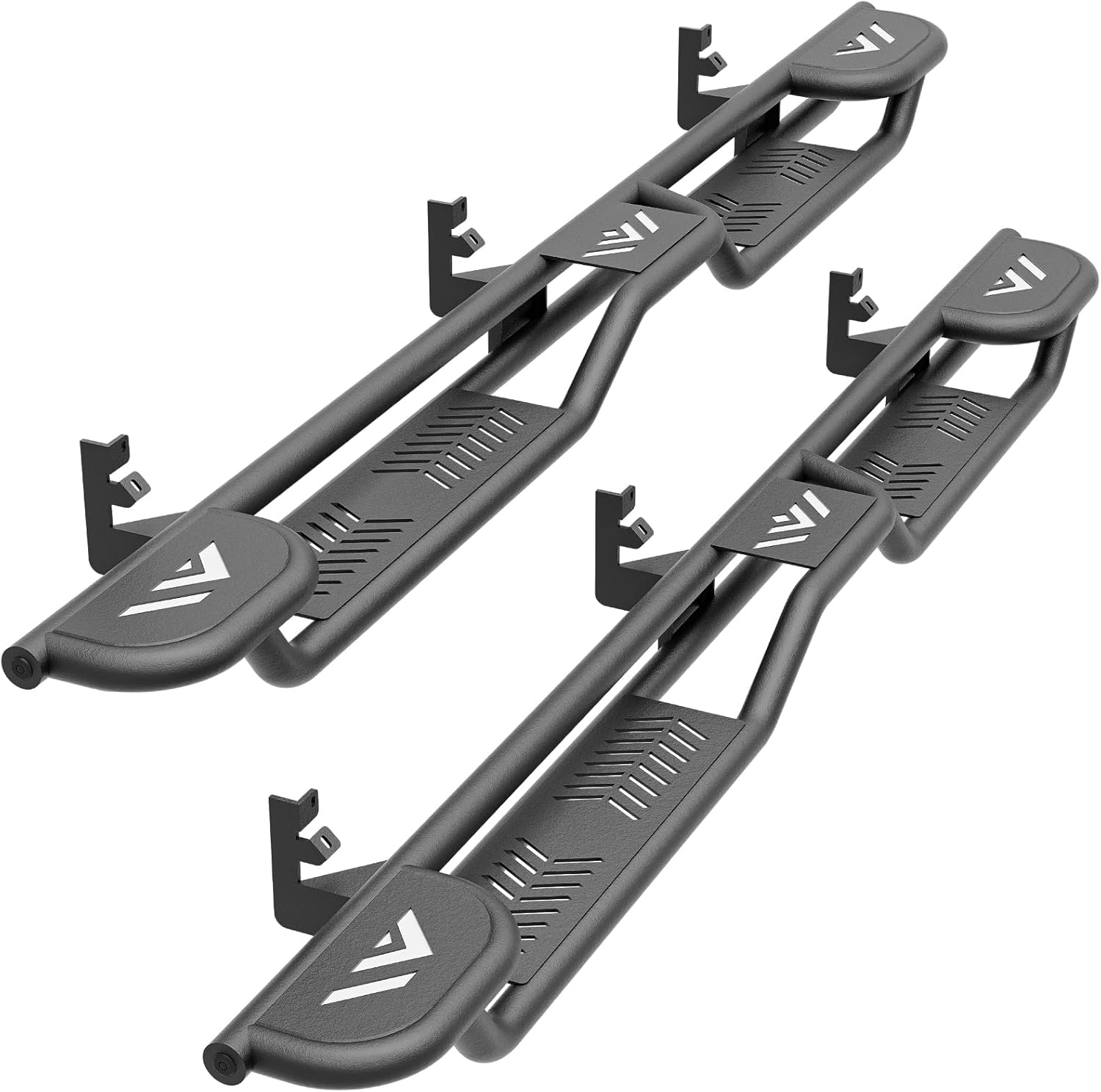 Amazon.com: YZONA Three Raised Steps Crew Cab Running Boards Side Steps ...