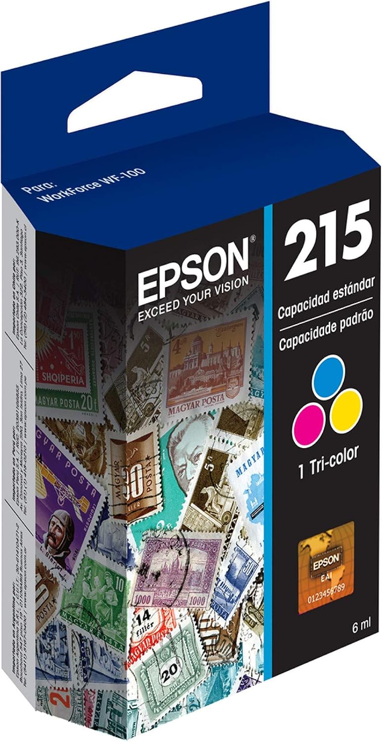 Epson Repuesto de Tinta color Tricolor para WF-100, T215520 : Amazon ...