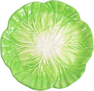Amazon.com | Kichvoe Ceramic Cabbage Plates Ceramic Salad Plates ...