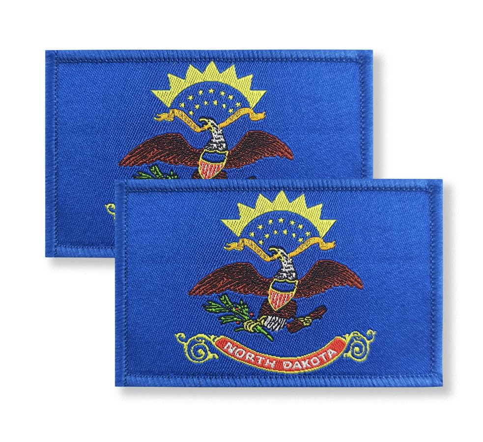 Amazon.com: Overdecor North Dakota Flag Patch Tactical Military Patches ...