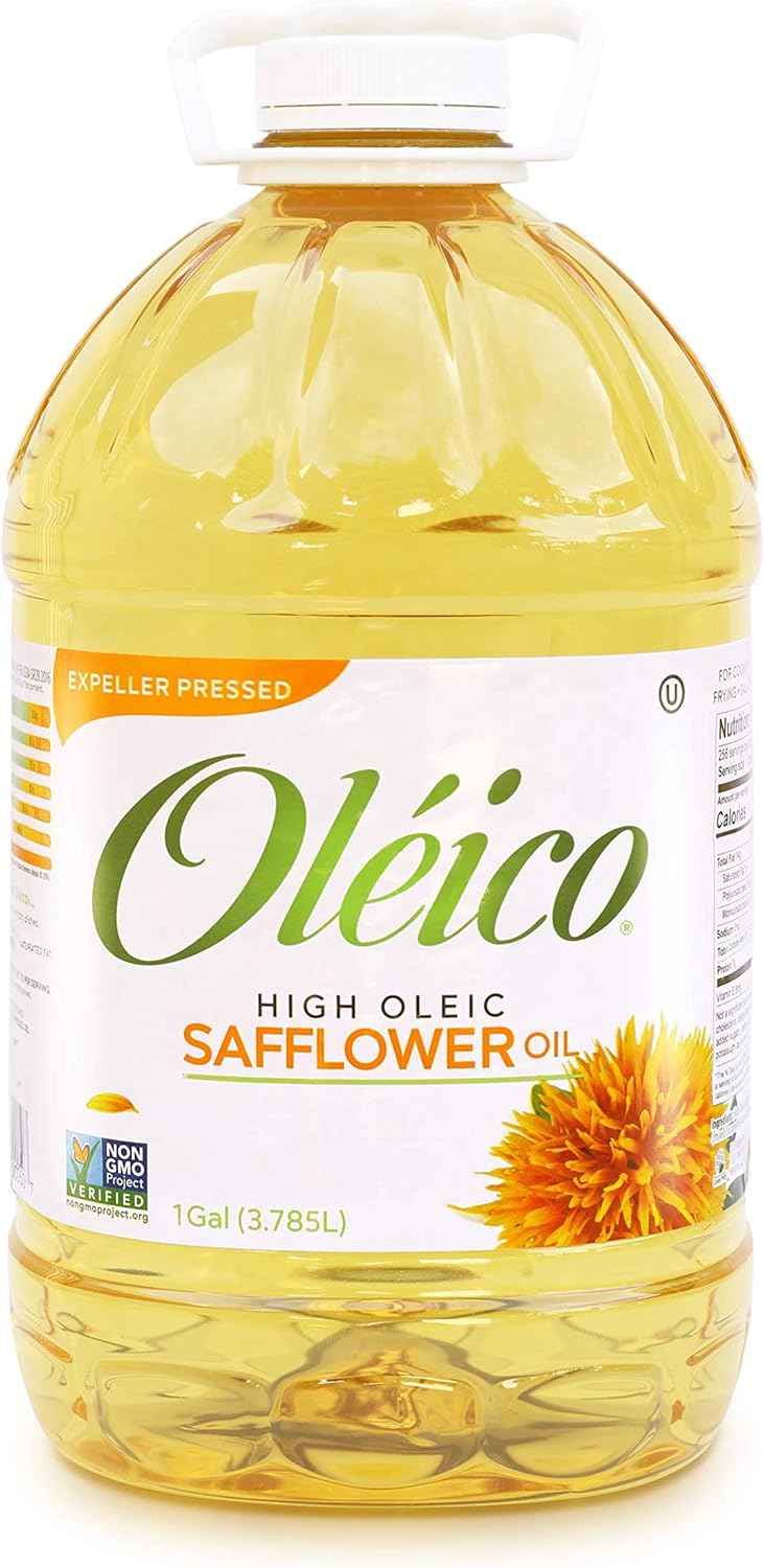 Oléico - High Oleic Safflower Oil 1 Gallon (128 fl. oz.) : Amazon.com ...