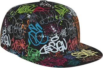Gelxicu Colorful Graffiti Art Hat Women Men Cute Graffiti Adjustable ...