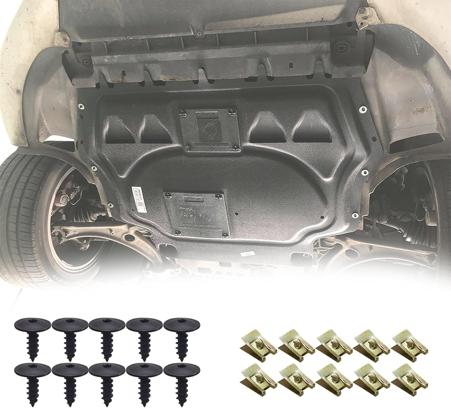 Mearo 10 Sets Fender Bumper Cover, Fender Liner Bumper Cover, Front ...