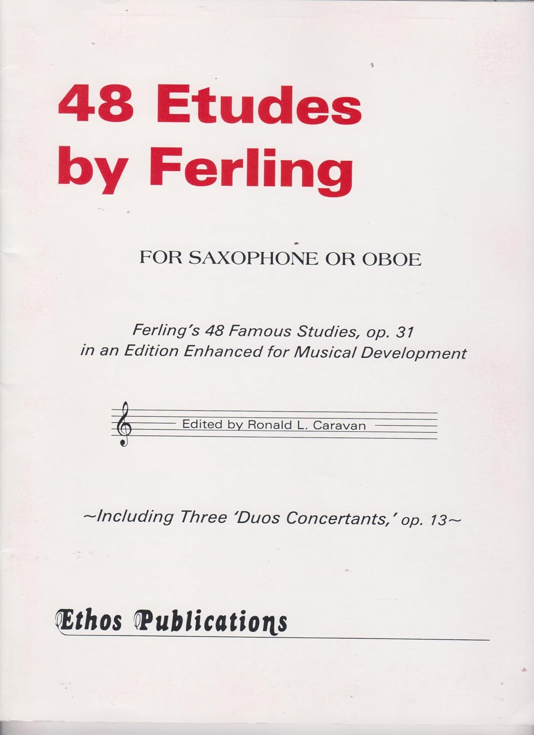 Amazon.com: 48 Etudes by Ferling for Saxophone or Oboe edited by Robert ...