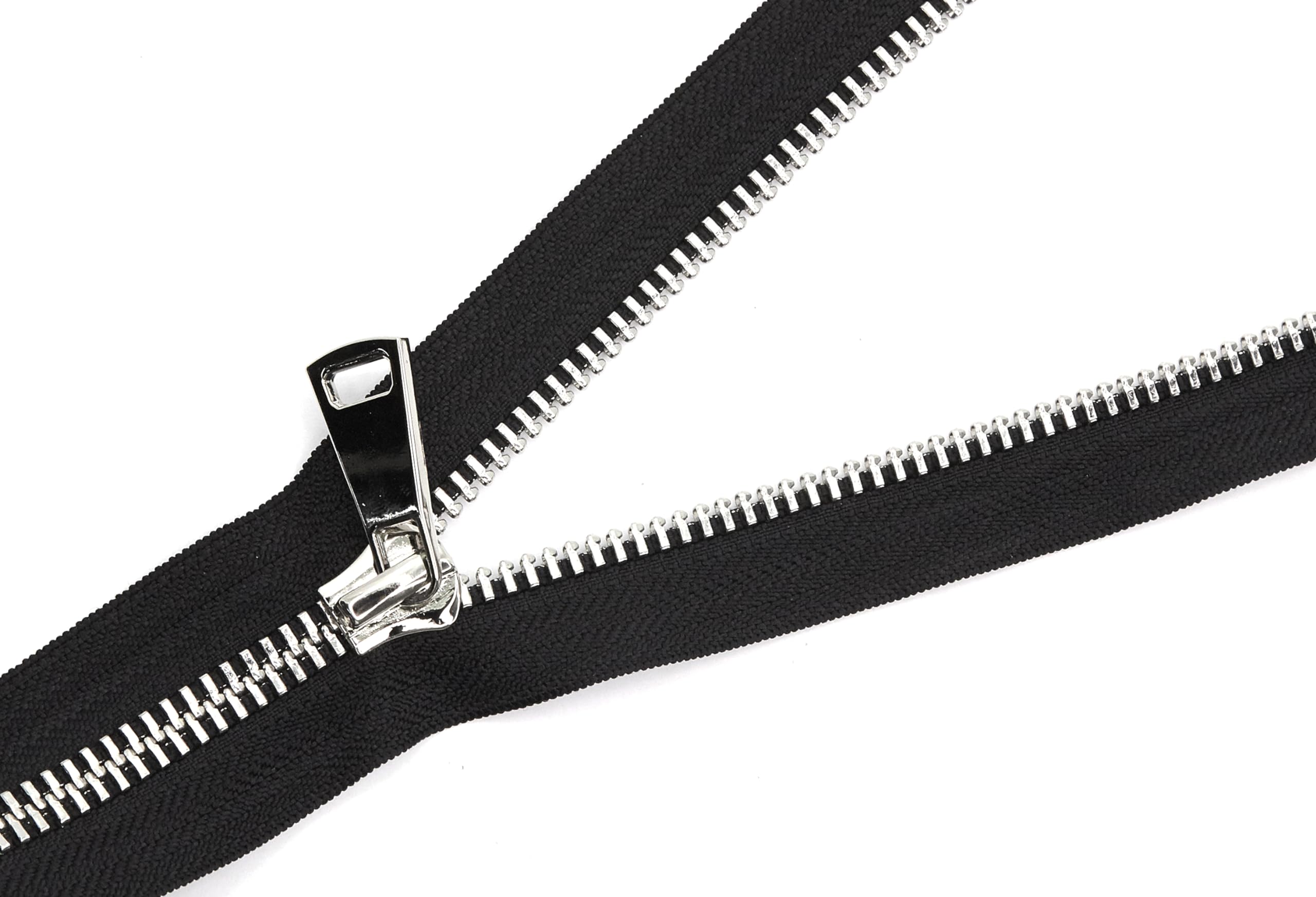 Metal No.5 Black Colour Nickel Free Zip #5 Zipper Open End, 32 inch ...
