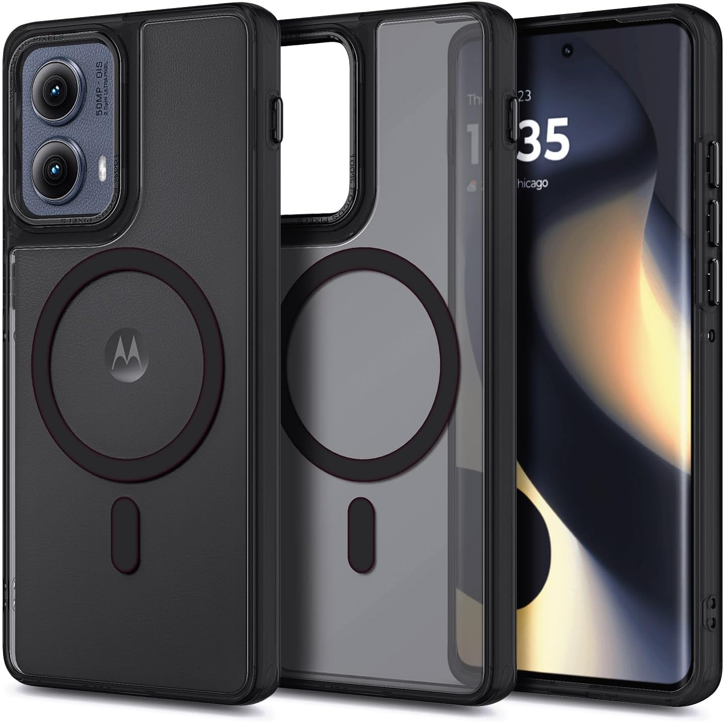 Amazon.com: YZB Designed for Motorola Edge 2024 Magnetic Case ...
