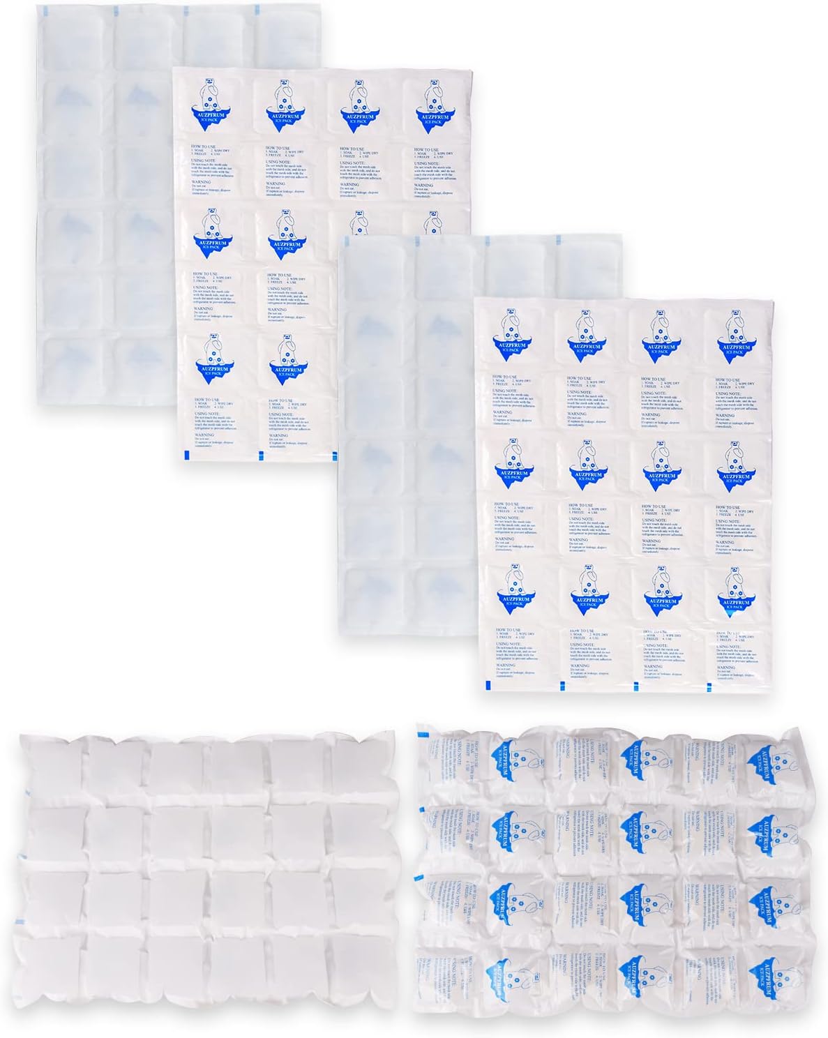 Amazon.com: AUZPFRUM Reusable Ice Pack for Shipping Frozen Food 6 ...