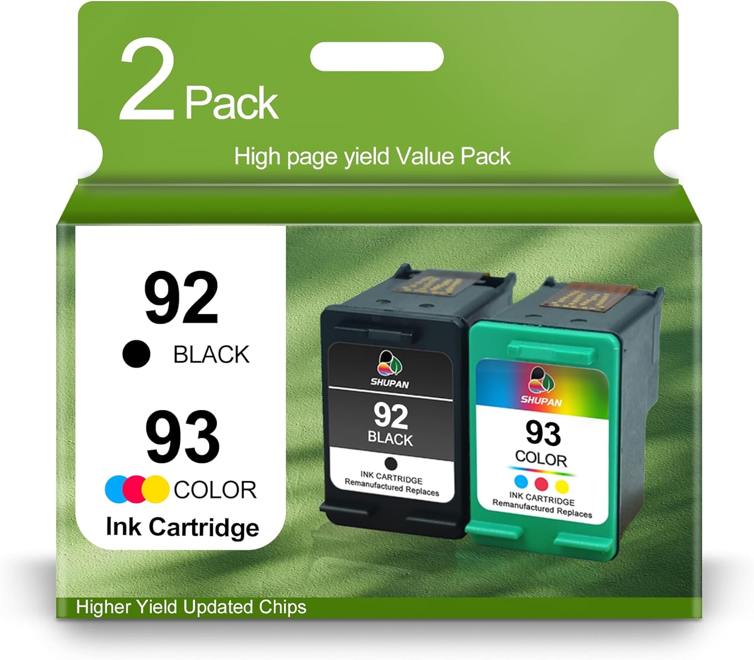 Amazon.com: 92/93 Ink Cartridges C9362WN C9361WN Replacement for HP 92 ...