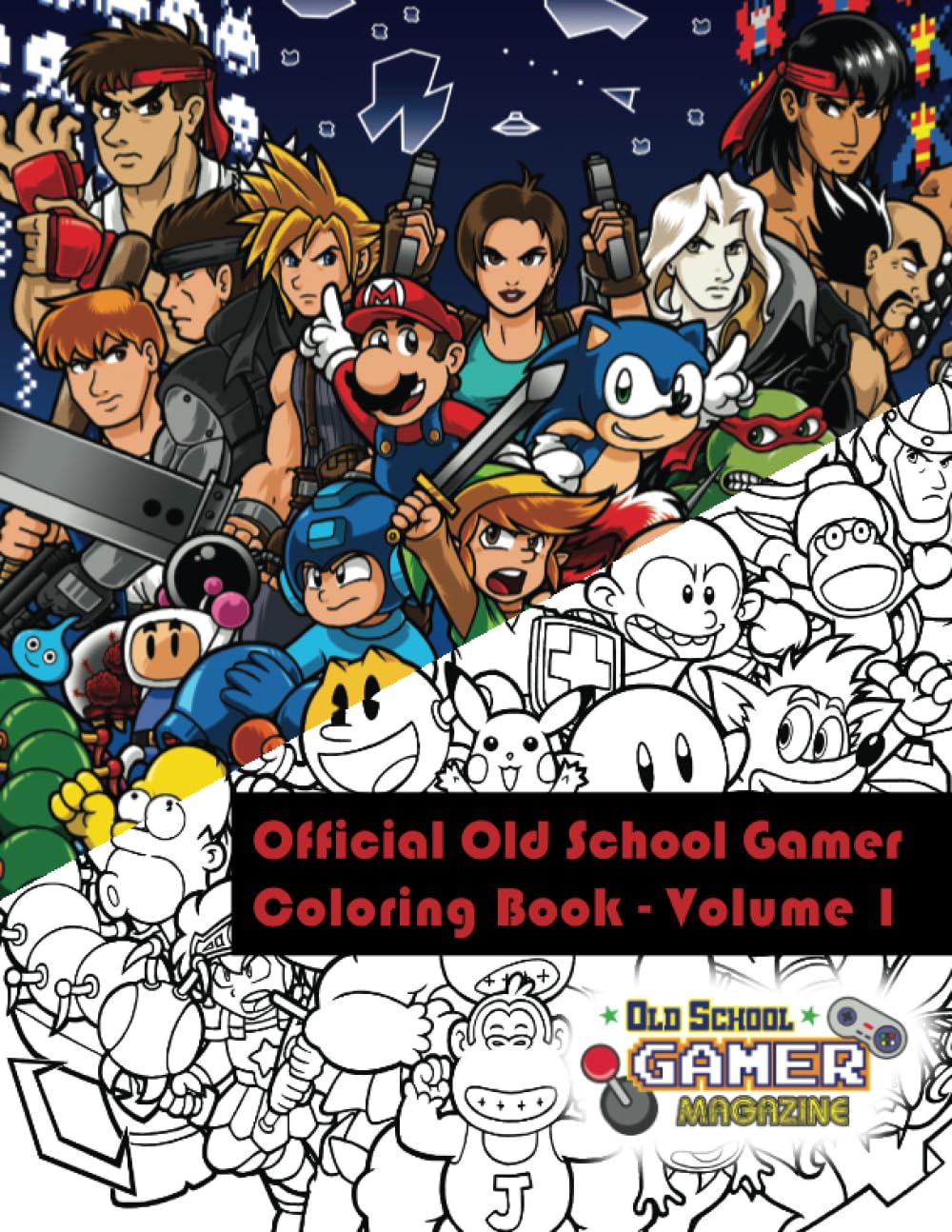 Amazon.com: Official Old School Gamer Coloring Book - Volume 1: ...