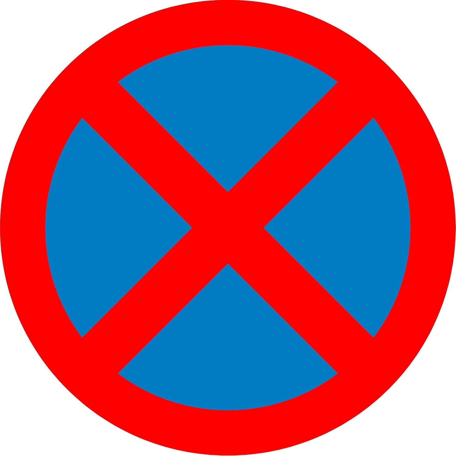 No stopping (Clearway) Road safety sign - 3mm Aluminium sign fitted ...