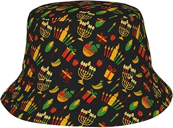 Amazon.com: Happy Kwanzaa African Heritage Holiday Bucket Hat for Women ...