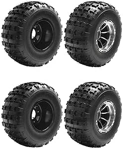 Amazon.com: YC Yier 18x9.50-8 ATV UTV Sport Wheel and Tire 4PR 18x9.5x8 Tubeless Tire with ...