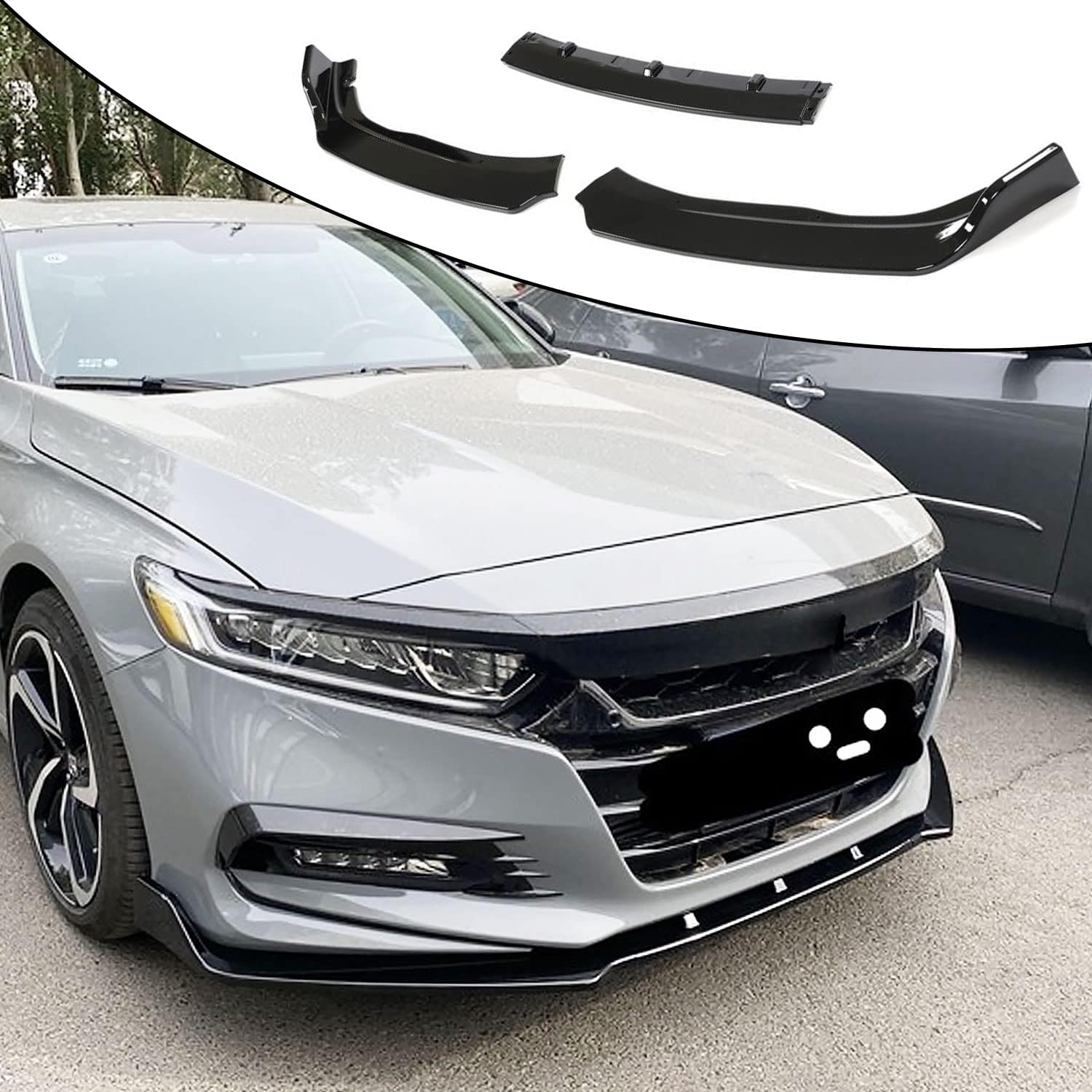 Amazon.com: TGFOF Accord Front Bumper Lip for Honda Accord 2018 2019 ...