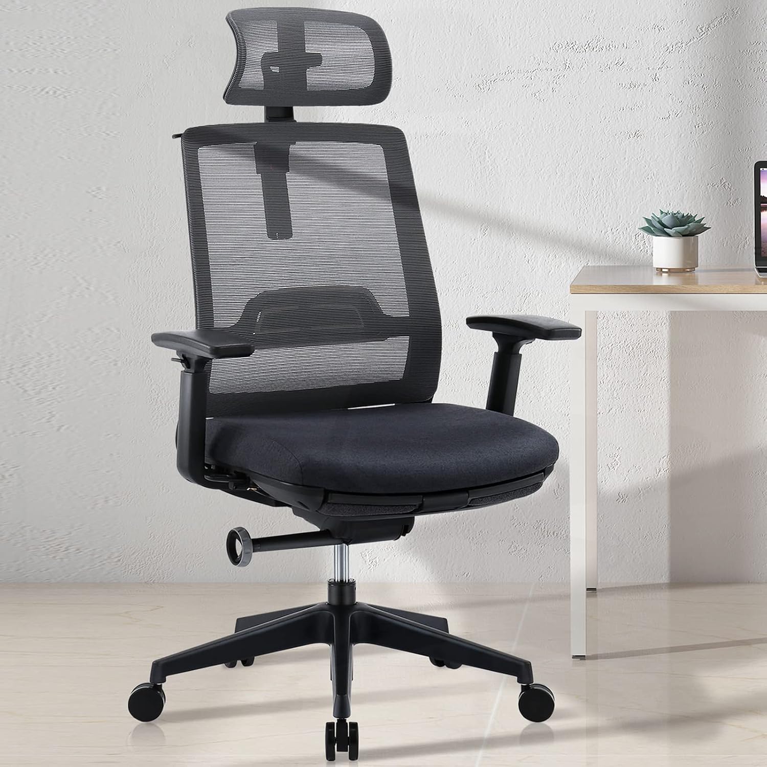 Amazon.com: Office Chair,Reclining High Back Desk Chair,Tilt and Lock ...