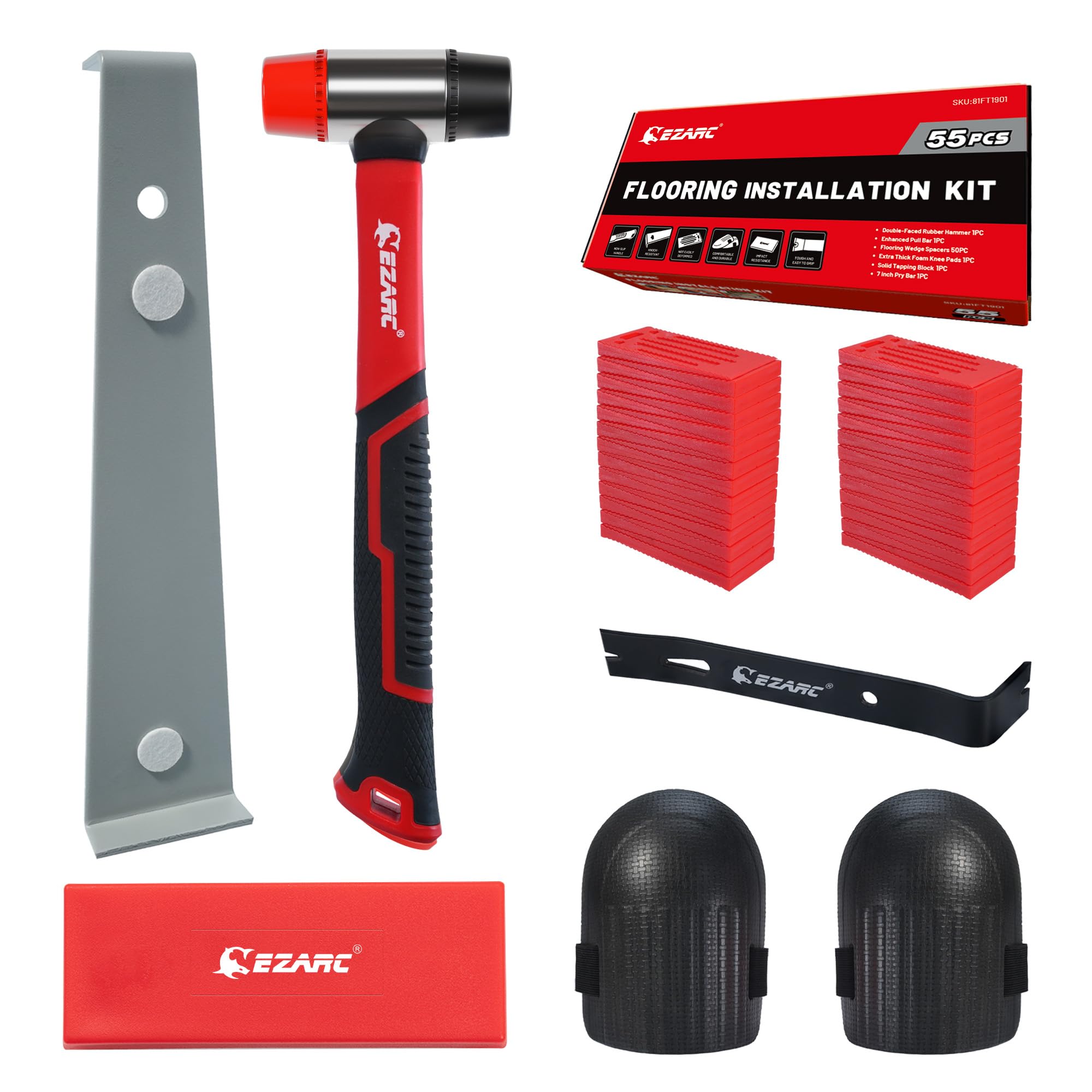 Snapklik.com : EZARC 55-Piece Vinyl Plank & Laminate Flooring Tools ...