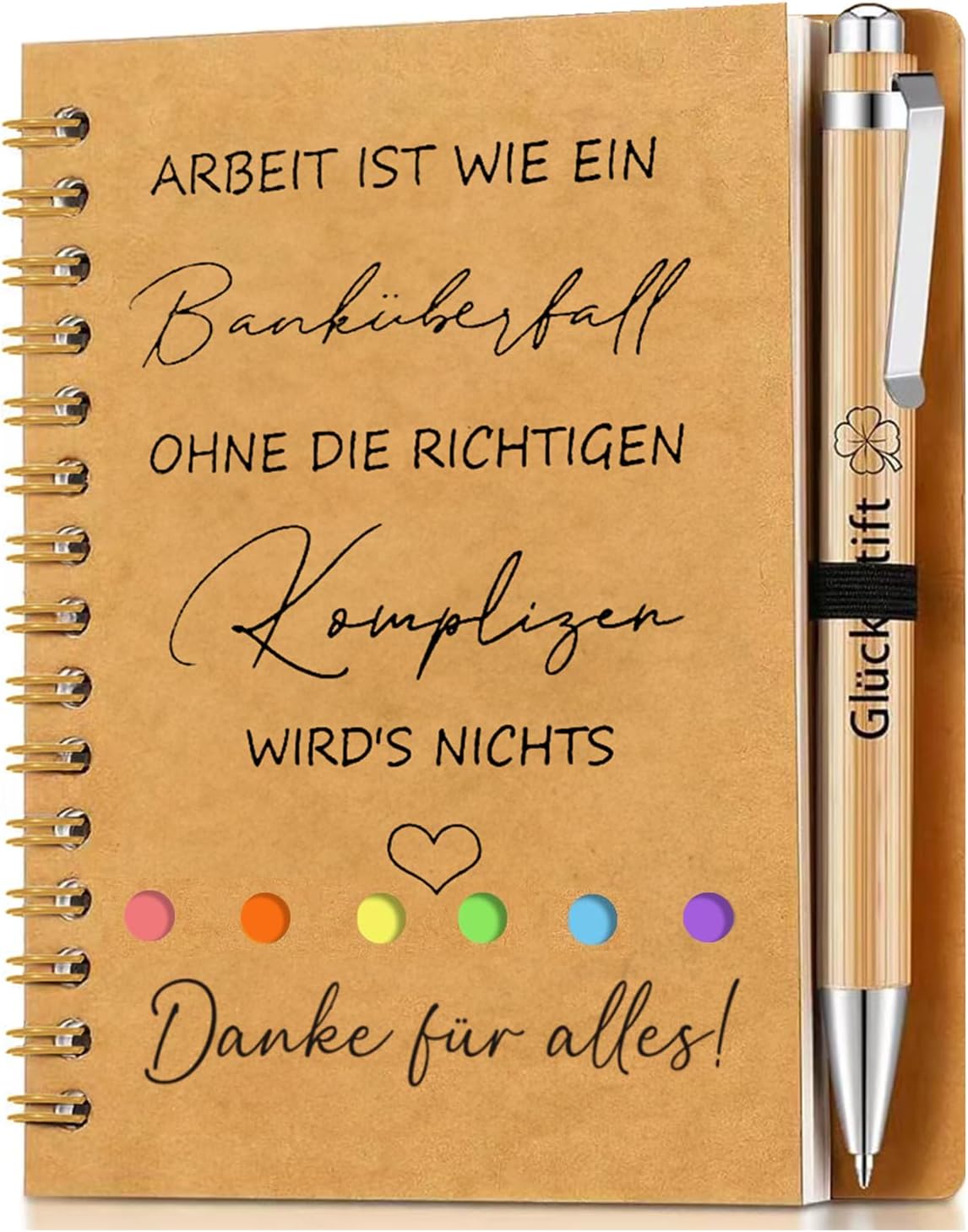 GADITIEK Abschiedsgeschenk Kollegen, Inklusive Notizbuch und ...