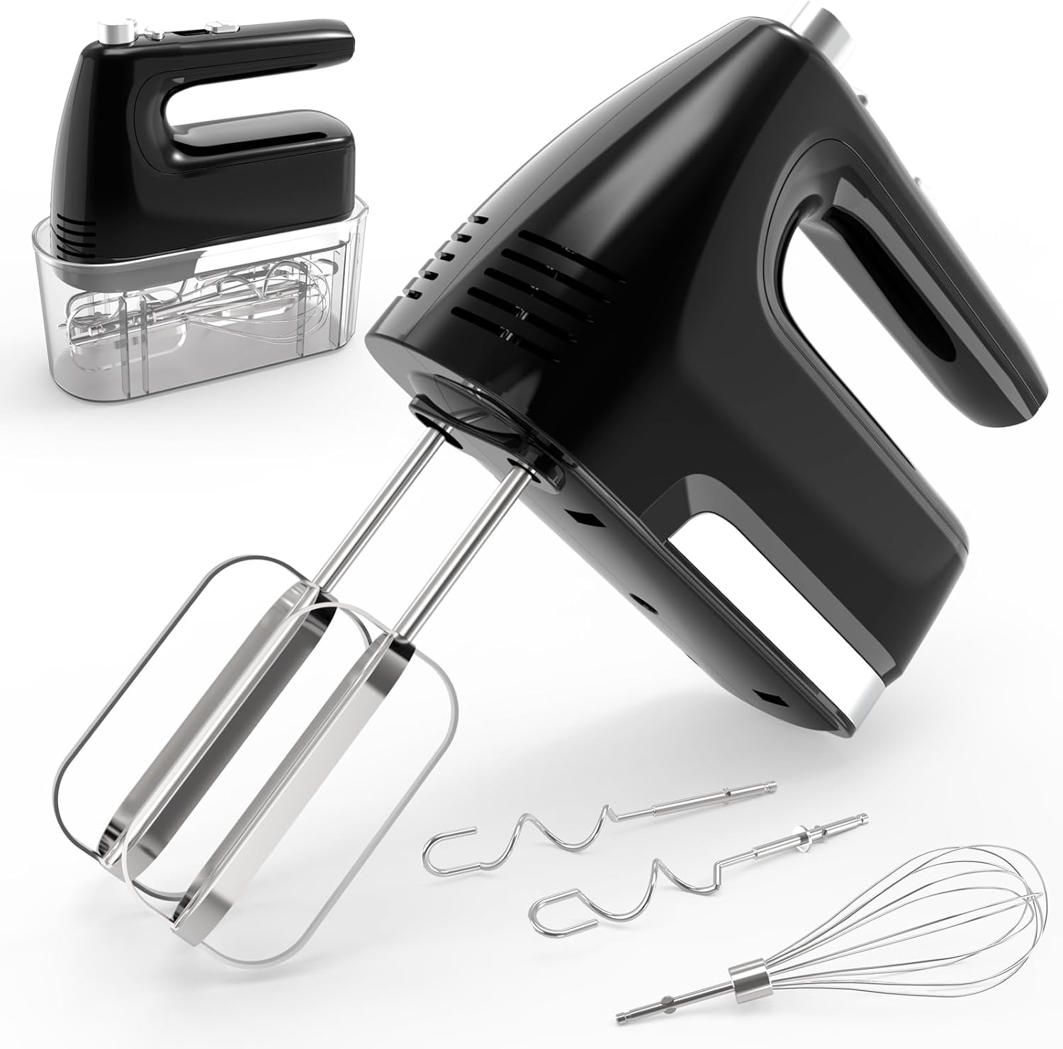 Amazon.com: CBQ Hand Mixer Electric, 5-Speed 400W Powerful Motor, Hand ...