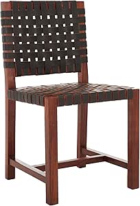 Amazon.com - SAFAVIEH Home Collection Sorrento Brown Leather/Brown ...