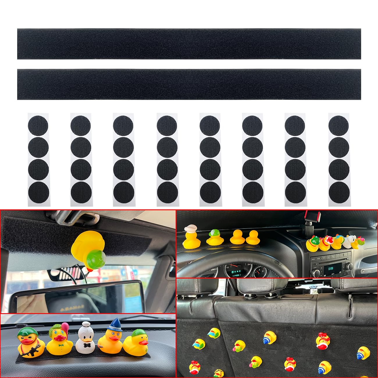 Amazon.com: Duck Holder Hook & Loop Straps,Rubber Ducks Holder for Jeep ...