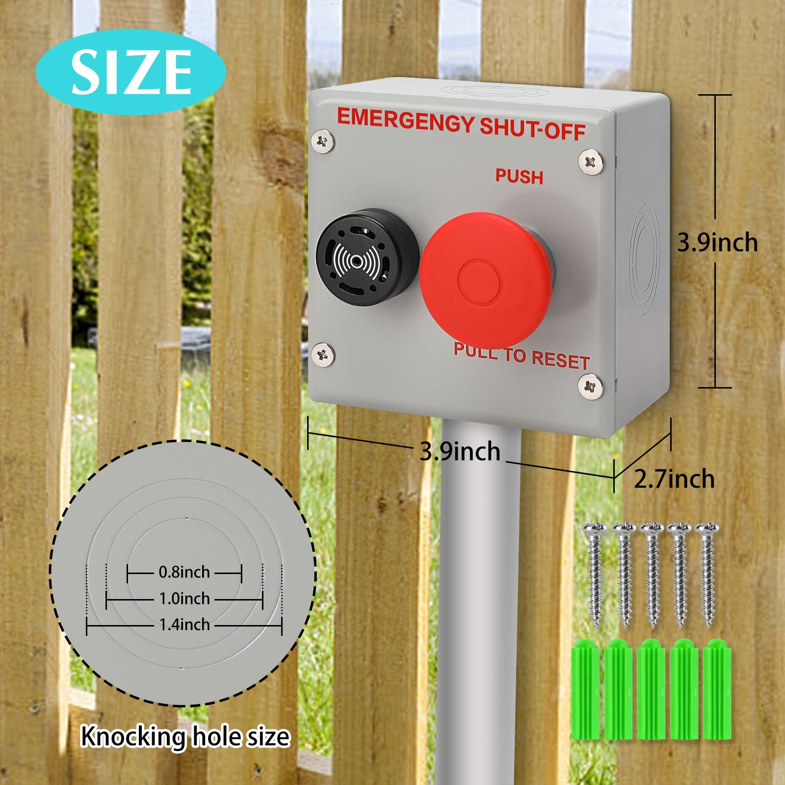 Pool Emergency Shut Off Switch PBS PBS 1005 EMERGENCY SHUT OFF SWITCH