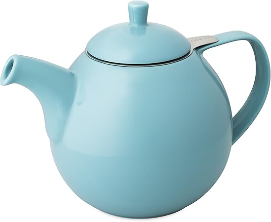 Amazon.com | FORLIFE Curve Teapot with Infuser, 45-Ounce, Turquoise ...