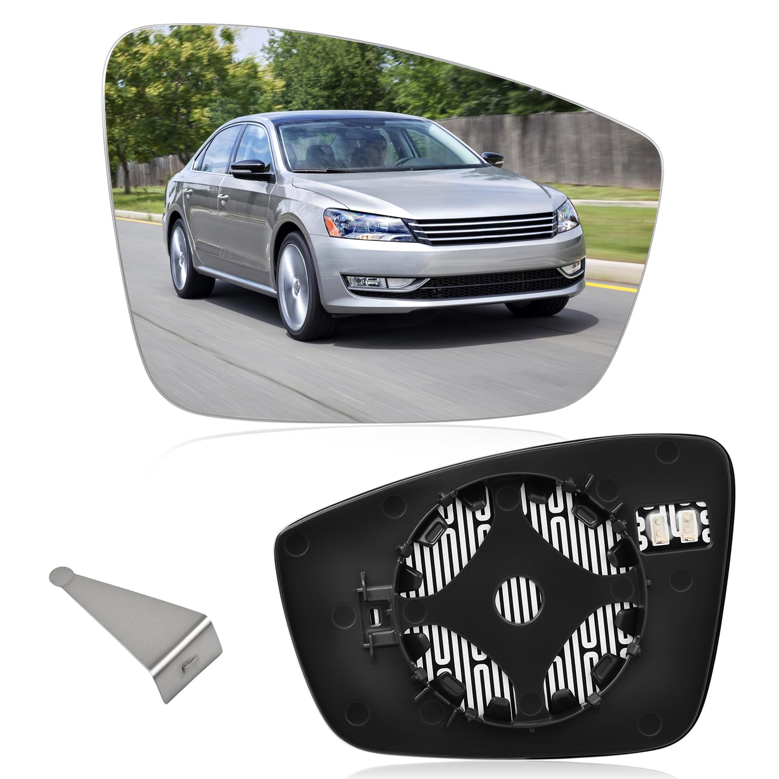Amazon.com: TOP-MAX VW Passenger Right Side Mirror Glass for 2011-2018 ...