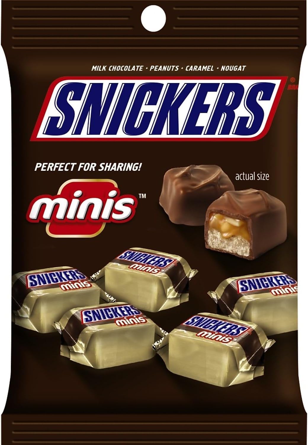 Amazon.com: SNICKERS Minis Size Chocolate Candy Bars 4.4-Ounce Bag ...