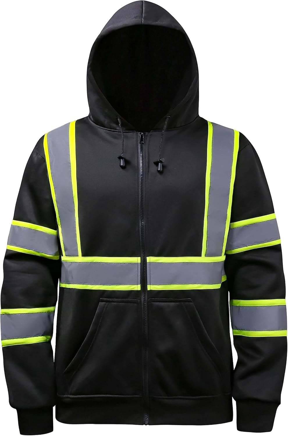 DPSAFETY High visibility Hoodie for Men,Class3 Hi Vis Hoodie with ...