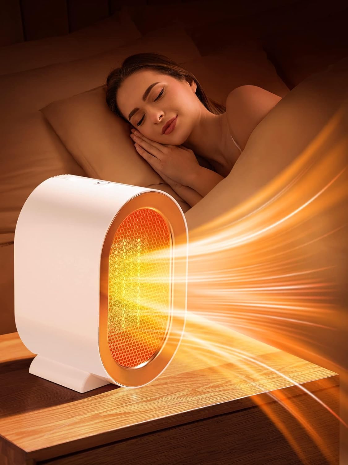 Amazon.com: 1200W/1000W Space Heater Indoor, 2S Heating Mini Portable ...