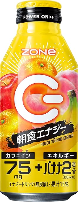 Amazon.co.jp: ZONe(ゾーン) POWER MORNING ENERGY エナジードリンク 朝食 ボトル缶 400ml×24本 : 食品・飲料・お酒