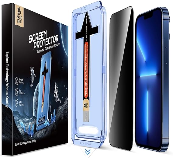Amazon.com: MAGIC JOHN 2 Pack for iPhone 13 Pro Max/iPhone 14 Plus 6.7 ...