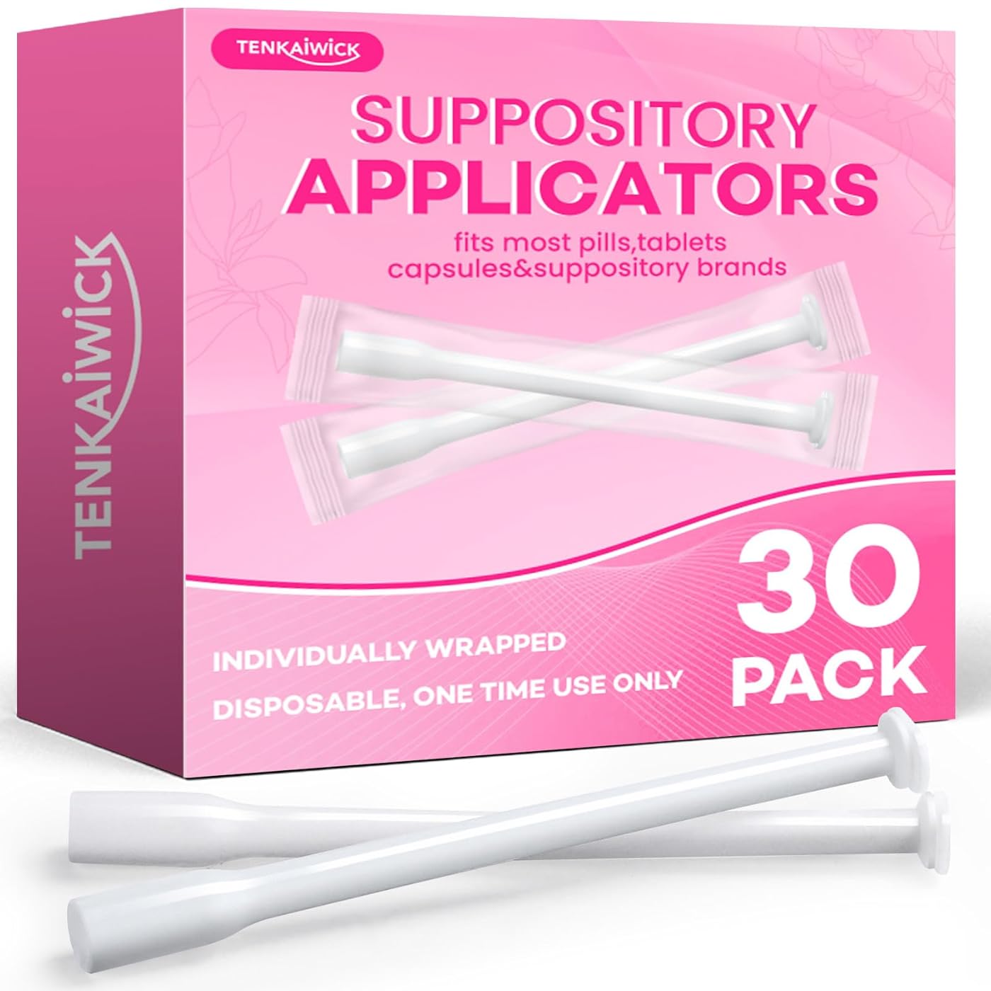 Snapklik.com : TENKAIWICK 30 Pack Disposable Vaginal Suppository ...