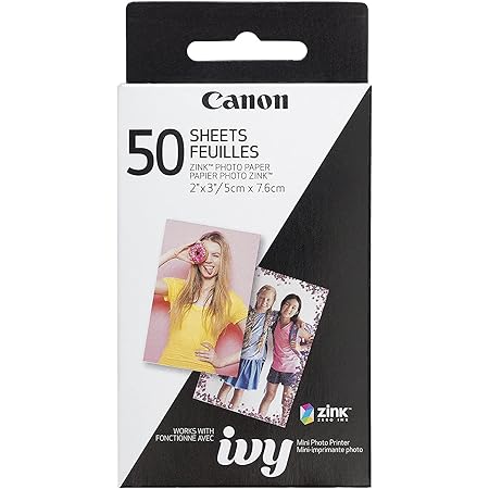 Amazon.com: Canon ZINK Photo Paper Pack, 50 Sheets : Office Products