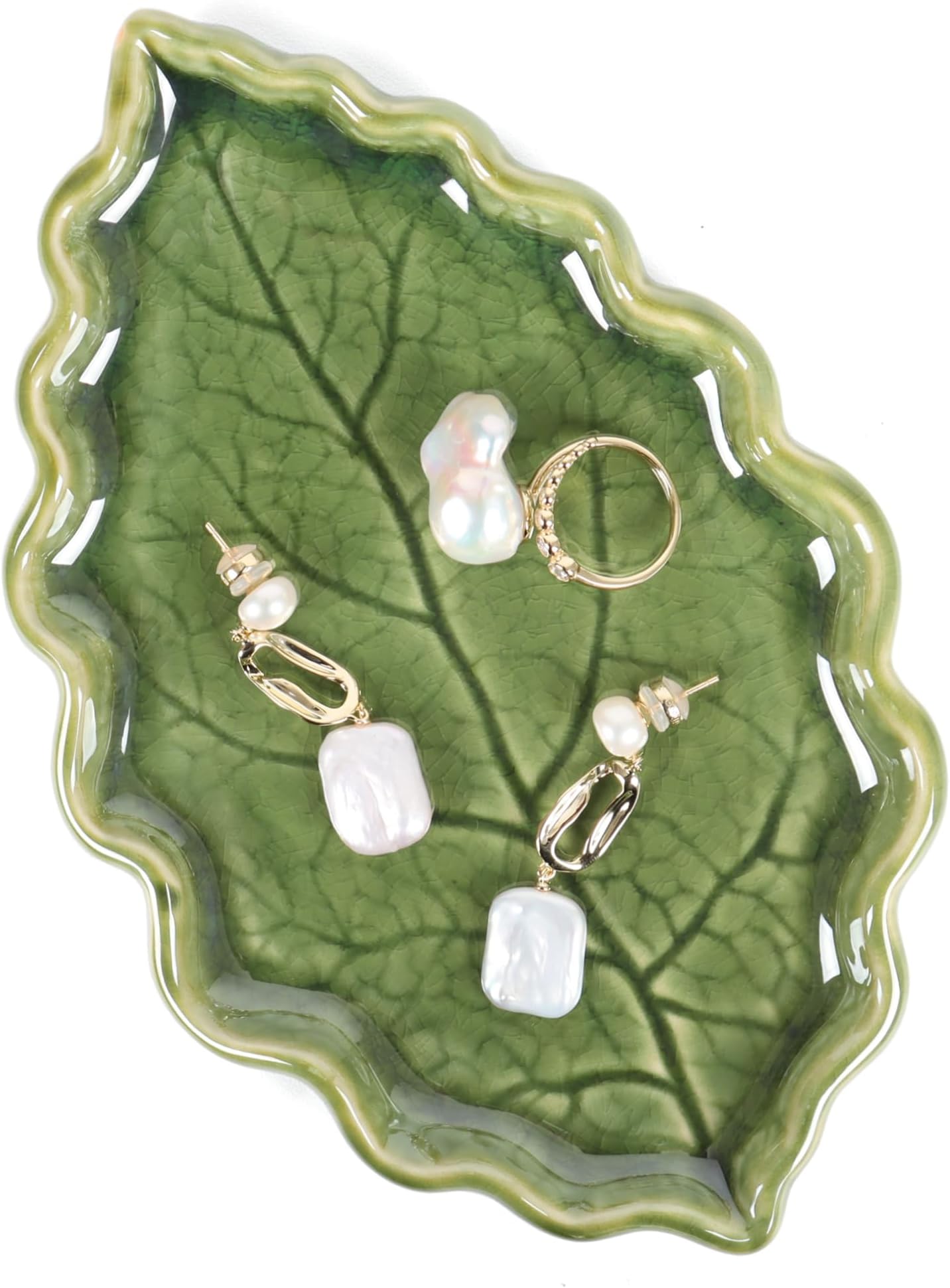 Amazon.com: Karma Gifts Monstera Leaf Trinket Dish, 1 EA : Clothing ...