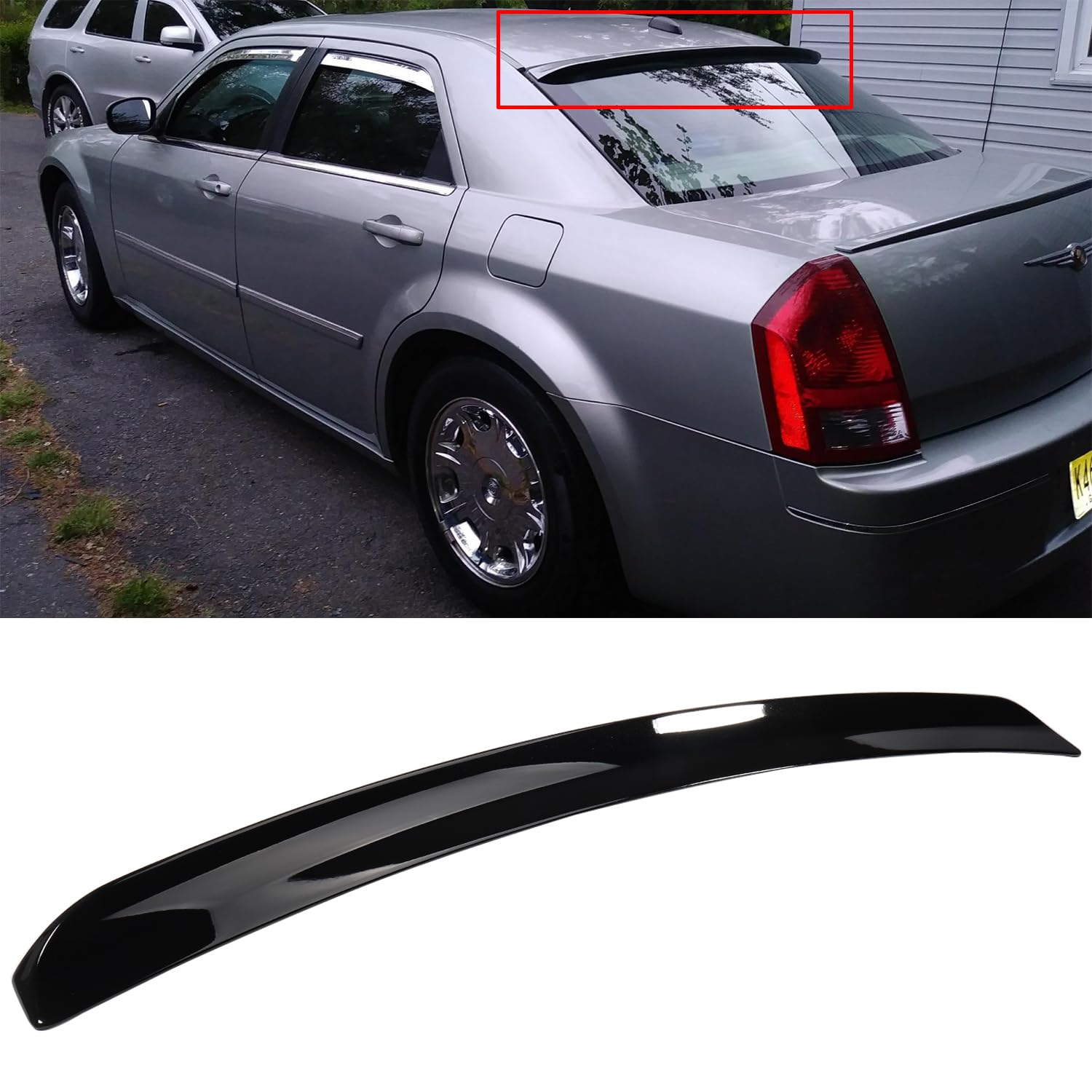 Amazon.com: Rear Window Spoiler for Chrysler 300 2011-2024 Roof Spoiler ...
