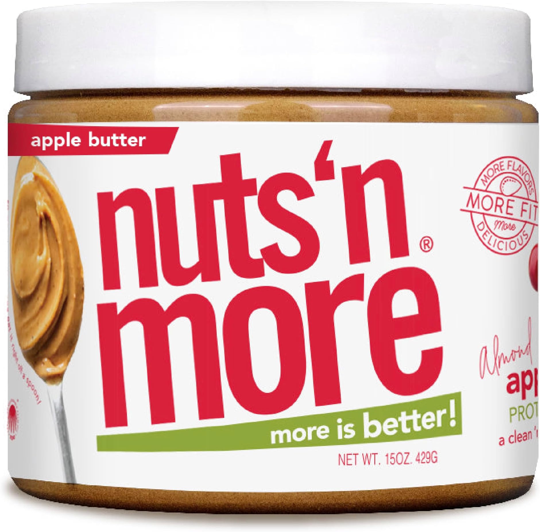 Amazon.com : Nuts ‘N More Apple Butter Almond Spread, All Natural Keto ...