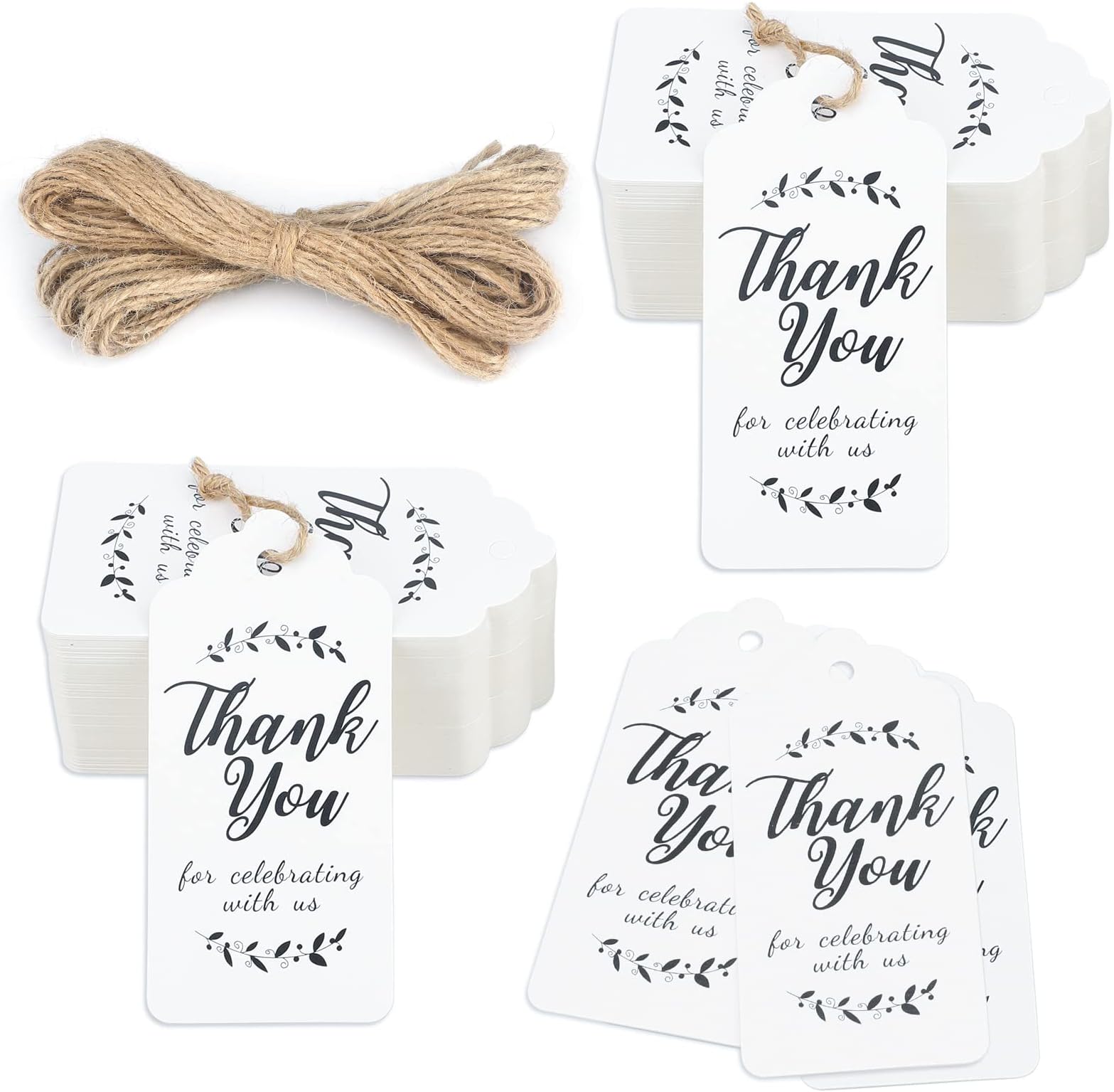 Amazon.com : 240 Pieces Thank You Gift Tags Handmade Gift Tags with ...