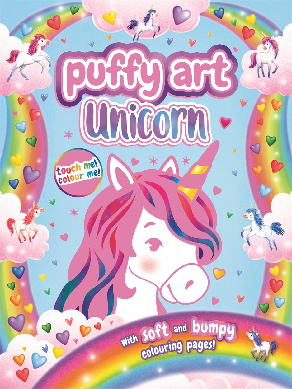 Puffy Art Unicorn (Bumpy Line Colouring Book) : Igloo Books Ltd: Amazon ...